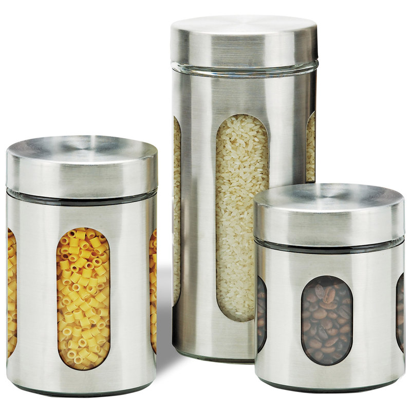 Orren Ellis 1 qt. Kitchen Canister Set & Reviews | Wayfair