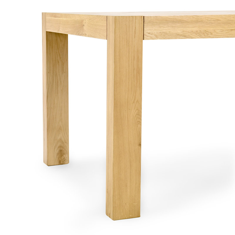 AllModern Block 84" Solid Wood Dining Table & Reviews | Wayfair