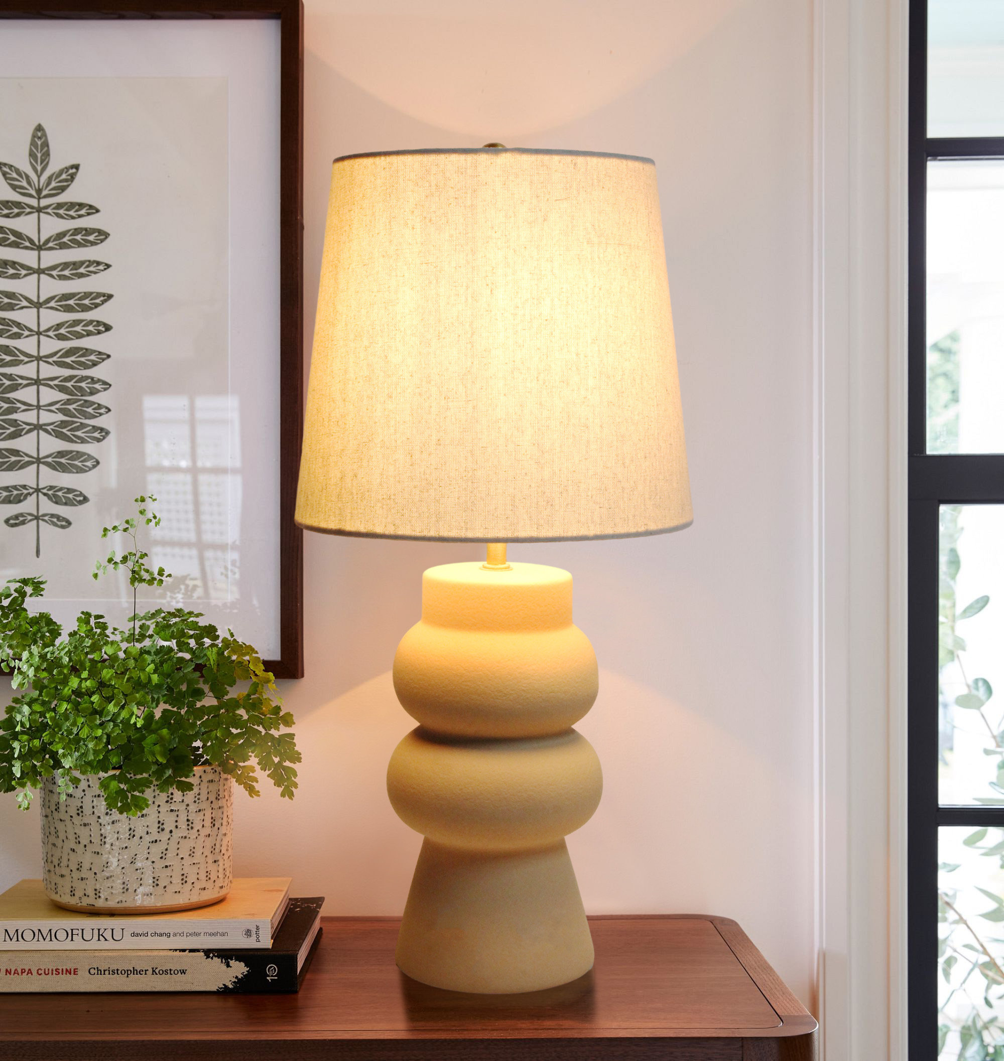 Wrought Studio™ Gieze 20"H Brown Global Ceramic Urban Home Bedside ...