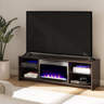 Ebern Designs Mascher Fireplace Console for TVs up to 65", Espresso ...