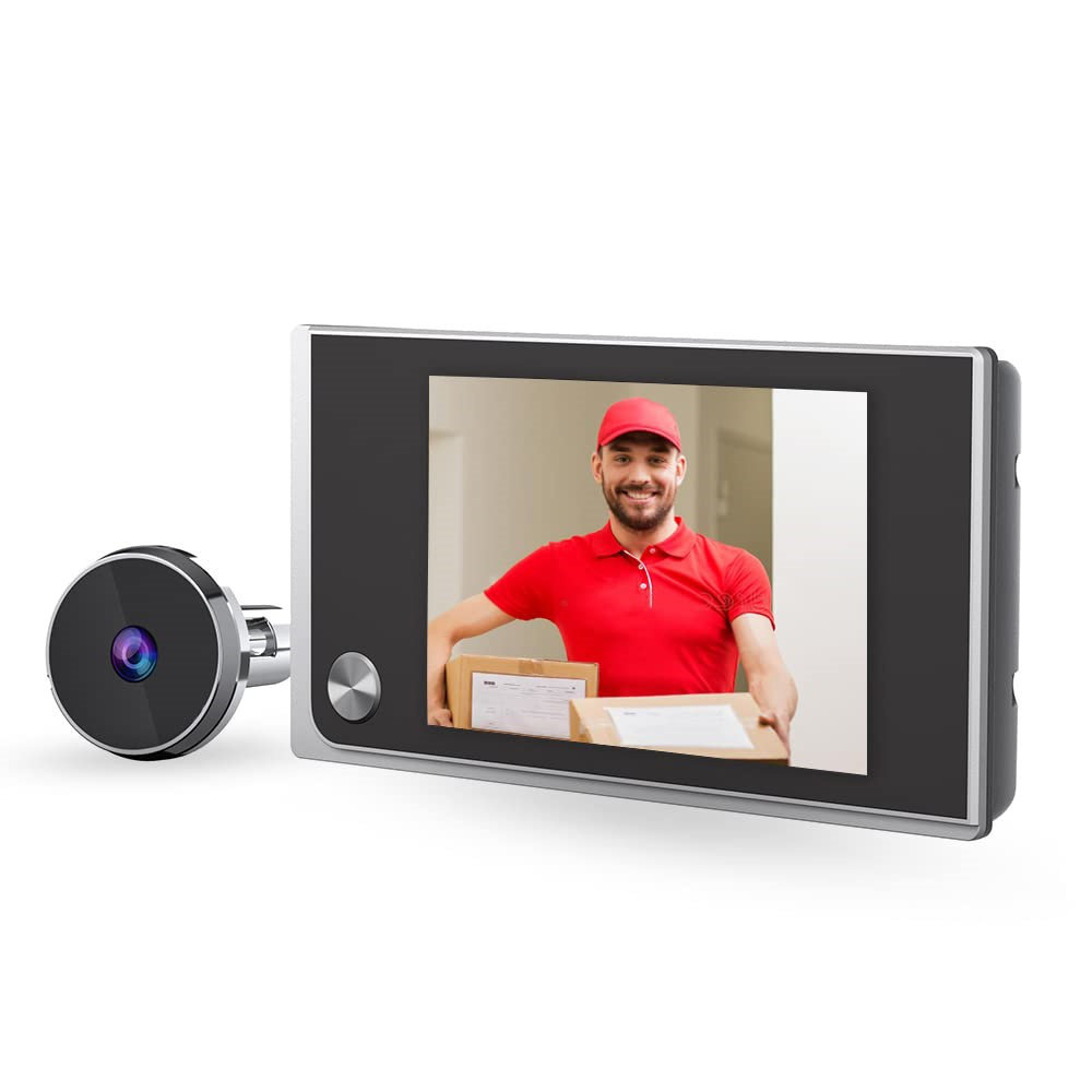 Symple Stuff Peephole Camera for Apartment Door 3.5 Inch LCD HD Screen ...
