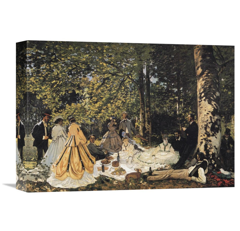 Vault W Artwork 'Study for The Picnic Lunch 1865' by Claude Monet ...