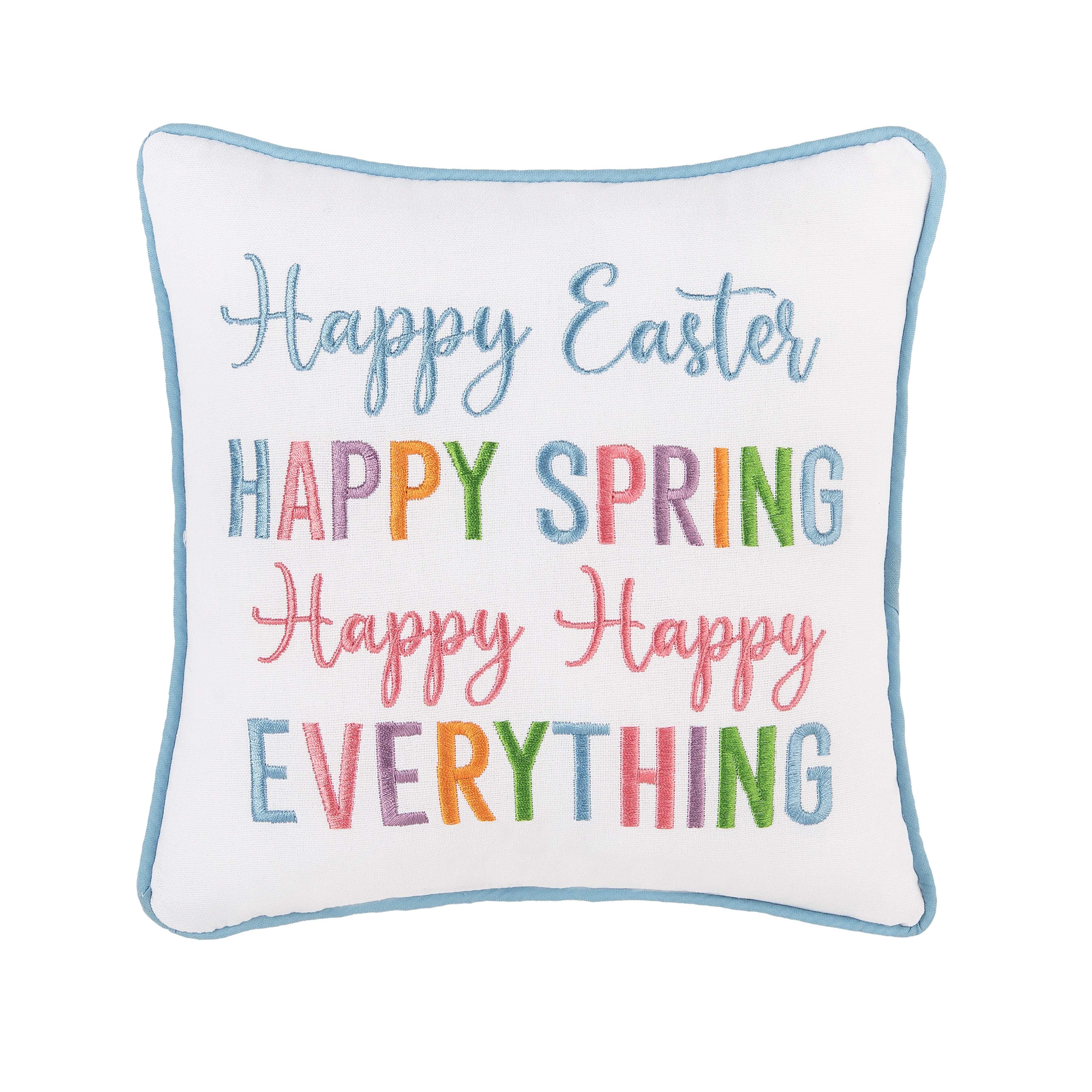 C&F Home Happy Easter Happy Spring Embroidered Throw Pillow | Wayfair