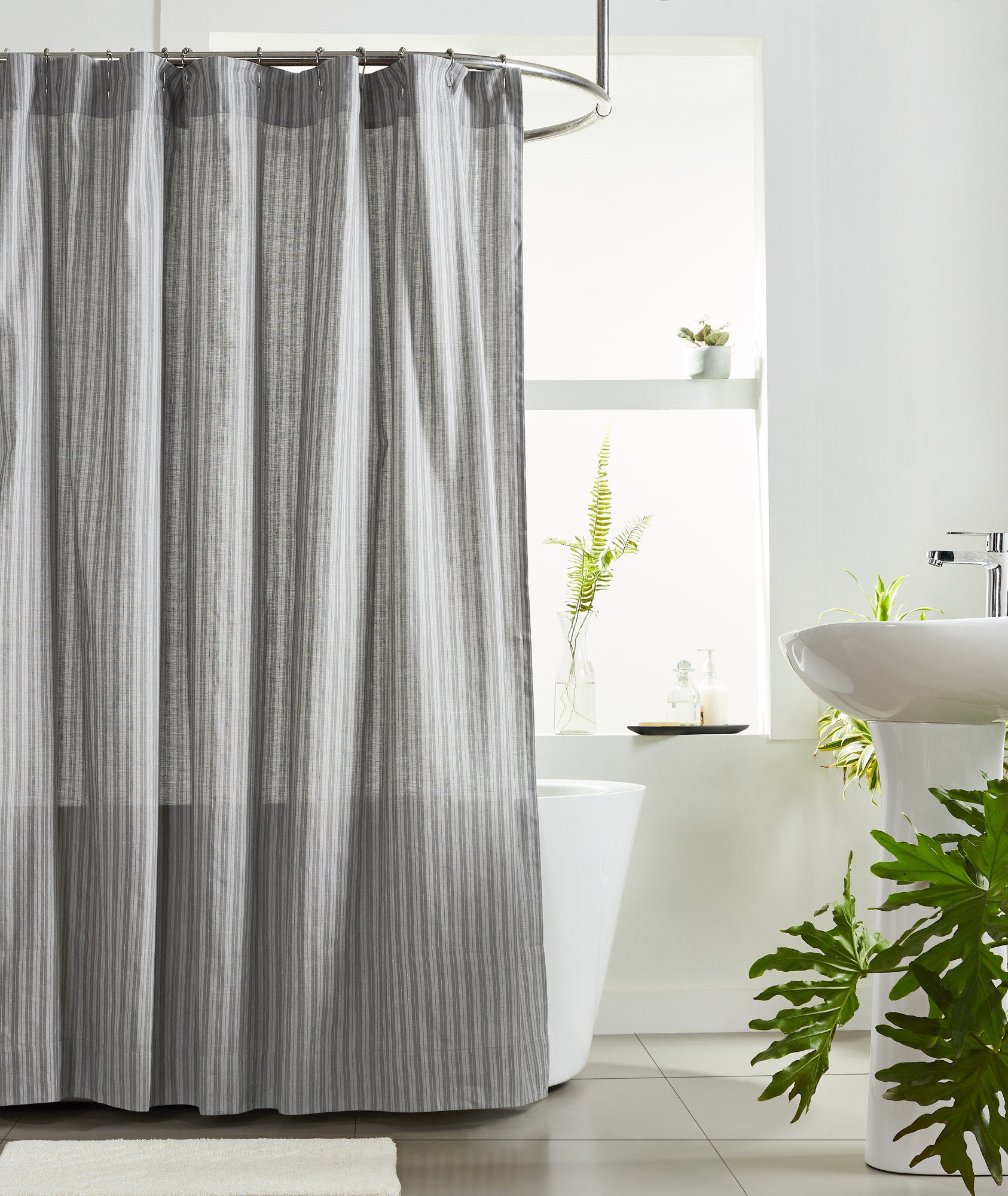 Gracie Oaks Galal Striped Single Shower Curtain | Wayfair