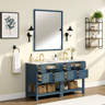 Lark Manor™ Double Bathroom Vanity Free Standing Single Vanity Set with ...
