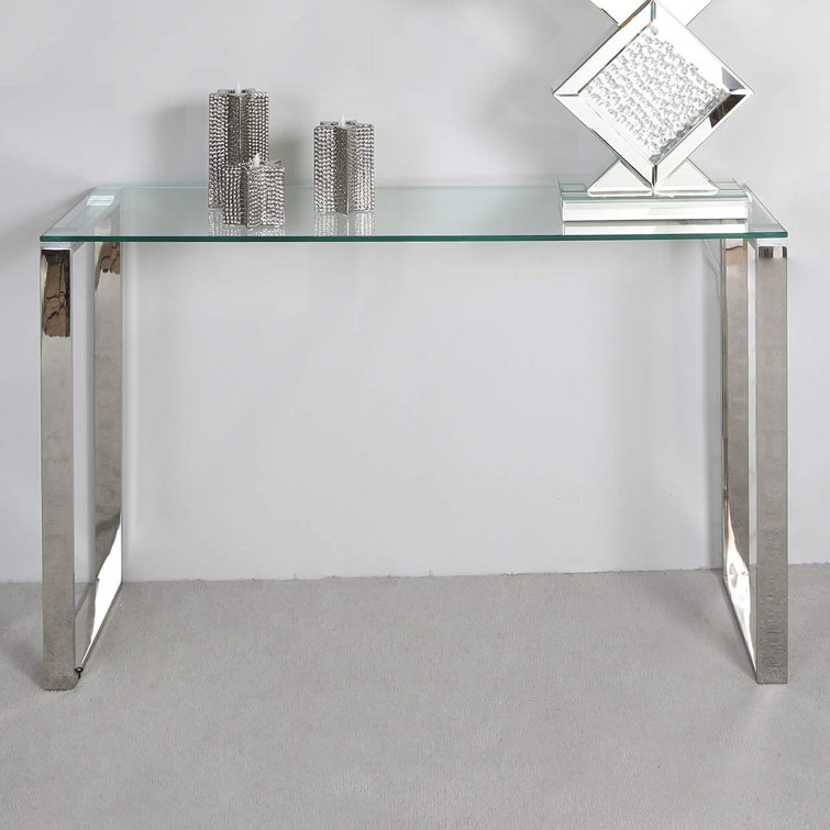 Zipcode Design Slim Metal Console Table for Hallway Living Room ...