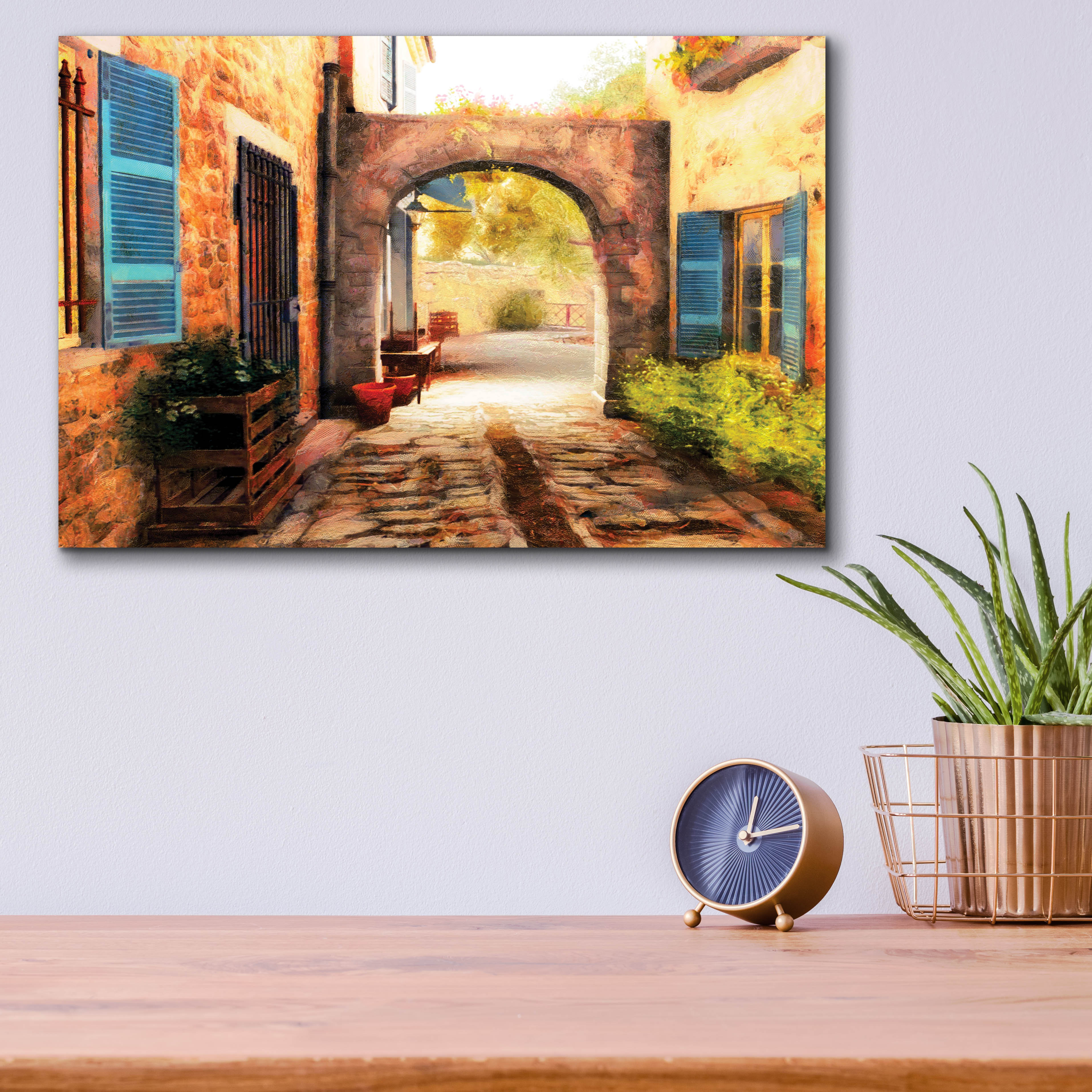 Winston Porter 'The Village Archway' by Alonzo Saunders Acrylic Glass ...