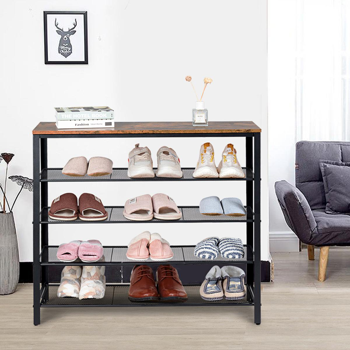 17 Stories 12 Pair Shoe Rack | Wayfair