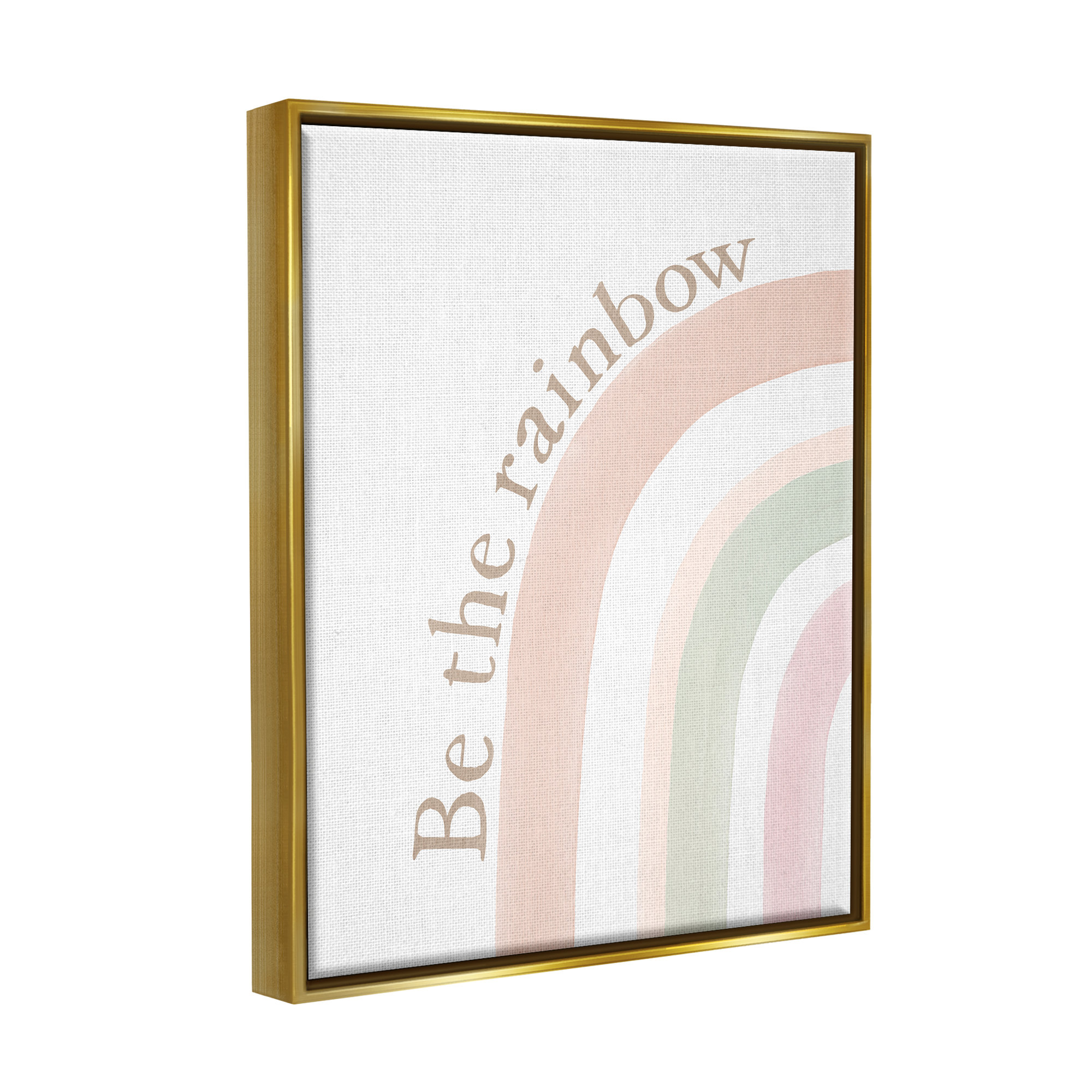 Isabelle & Max™ Be The Rainbow Pastel Framed Floater Canvas Wall Art ...