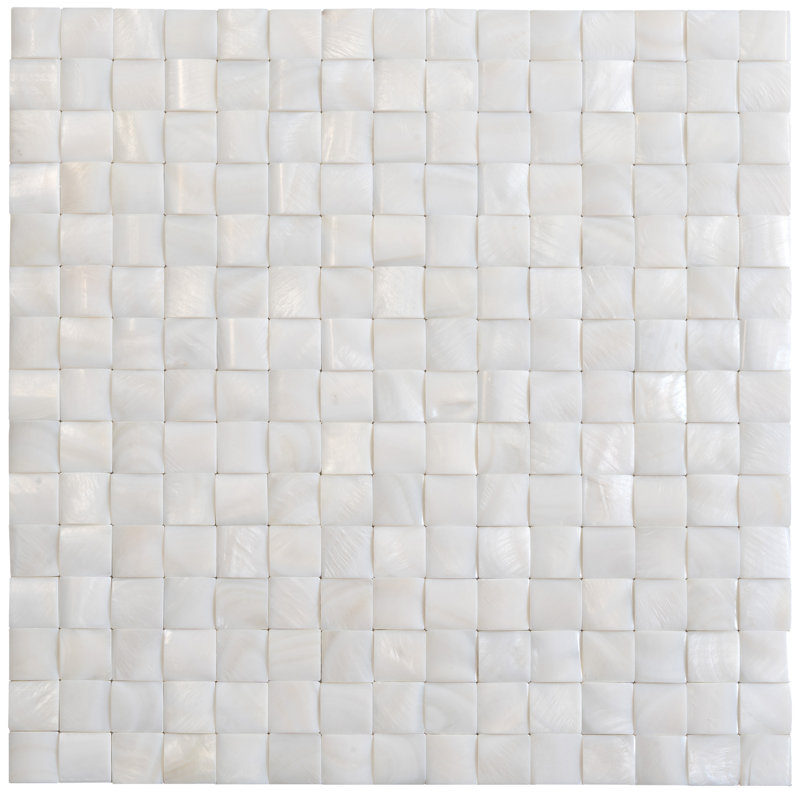Apollo Tile 12" x 12" Seashell Grid Mosaic Wall & Floor Tile | Wayfair
