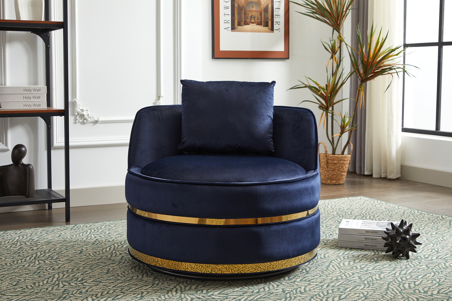 Red Barrel Studio® Swivel Chair, 360 Swivel Accent Chair, Barrel Chair ...