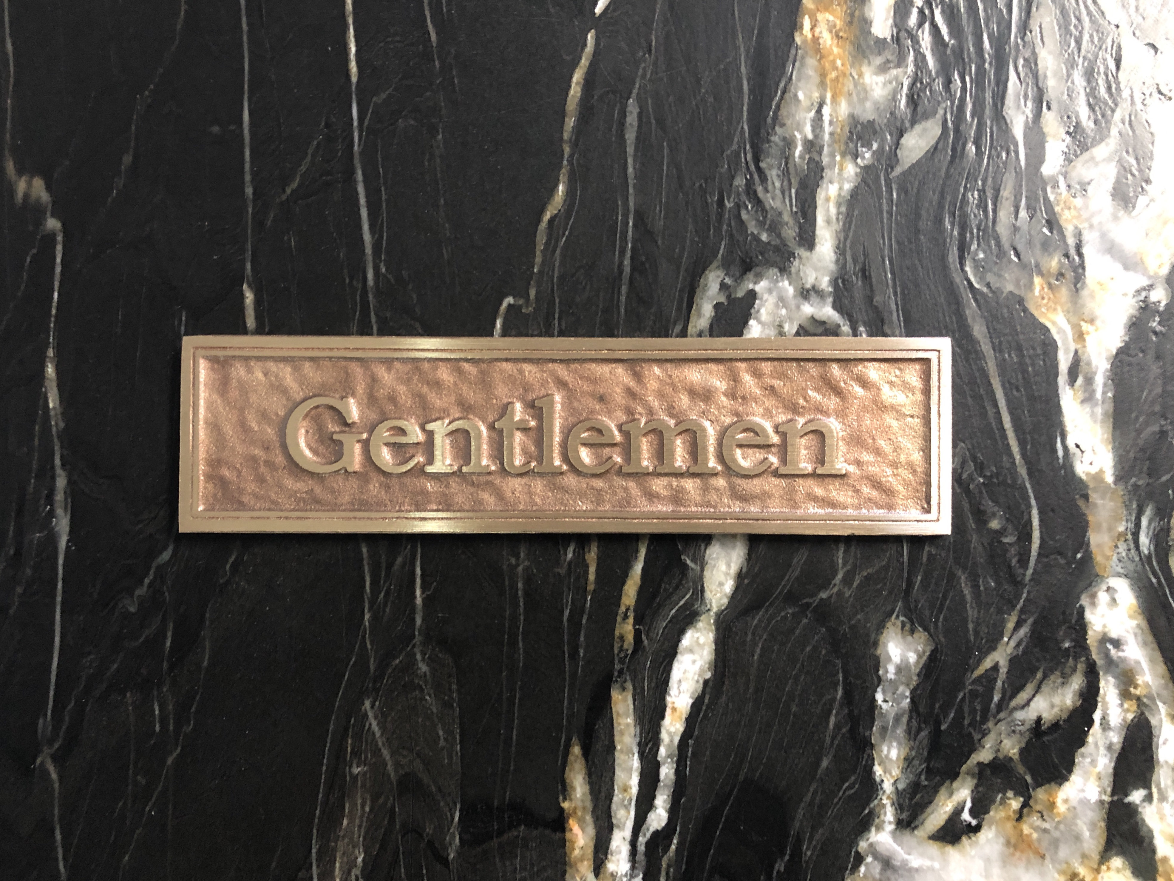 K Castings, Inc. Contemporary Gentlemen Restroom Sign | Wayfair