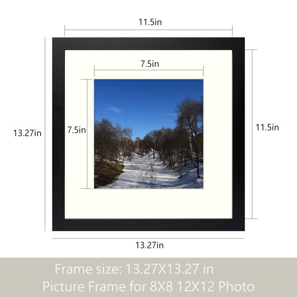 Golden State Art Gallery Wall Frame Set 12x12 for 8x8 Picture Frames ...