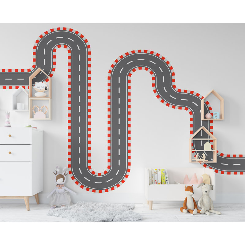 race track wall sticker