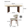 HEshihome Retro Modern Oval Sintered Stone Dining Table Sets | Wayfair