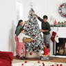 The Holiday Aisle® Snow Flocked Christmas Tree, Premium Holiday Pine ...