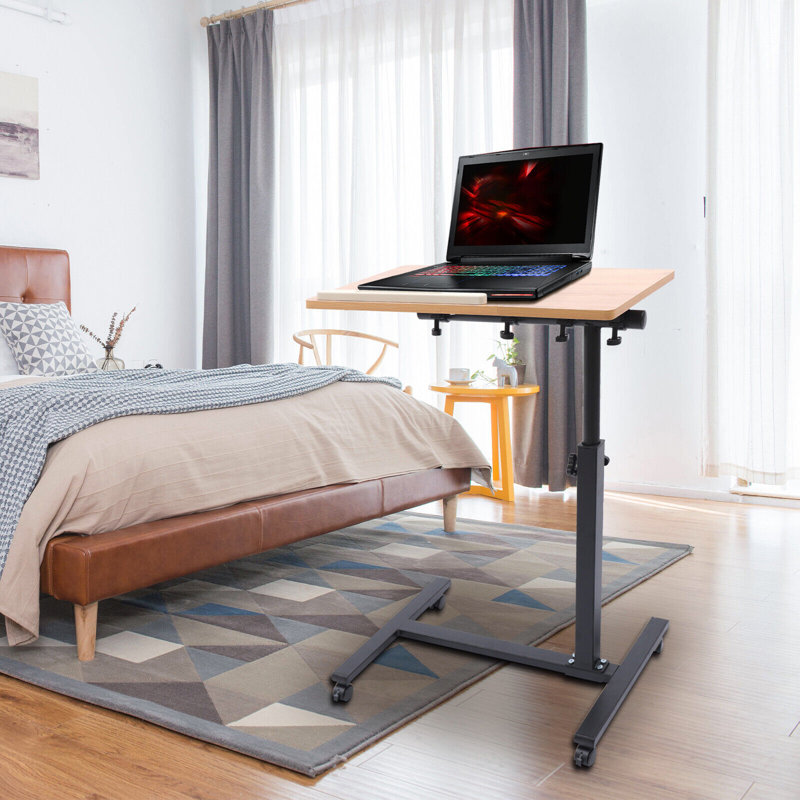 YYBUSHER Adjustable Mobile Rolling Laptop Desk & Reviews | Wayfair