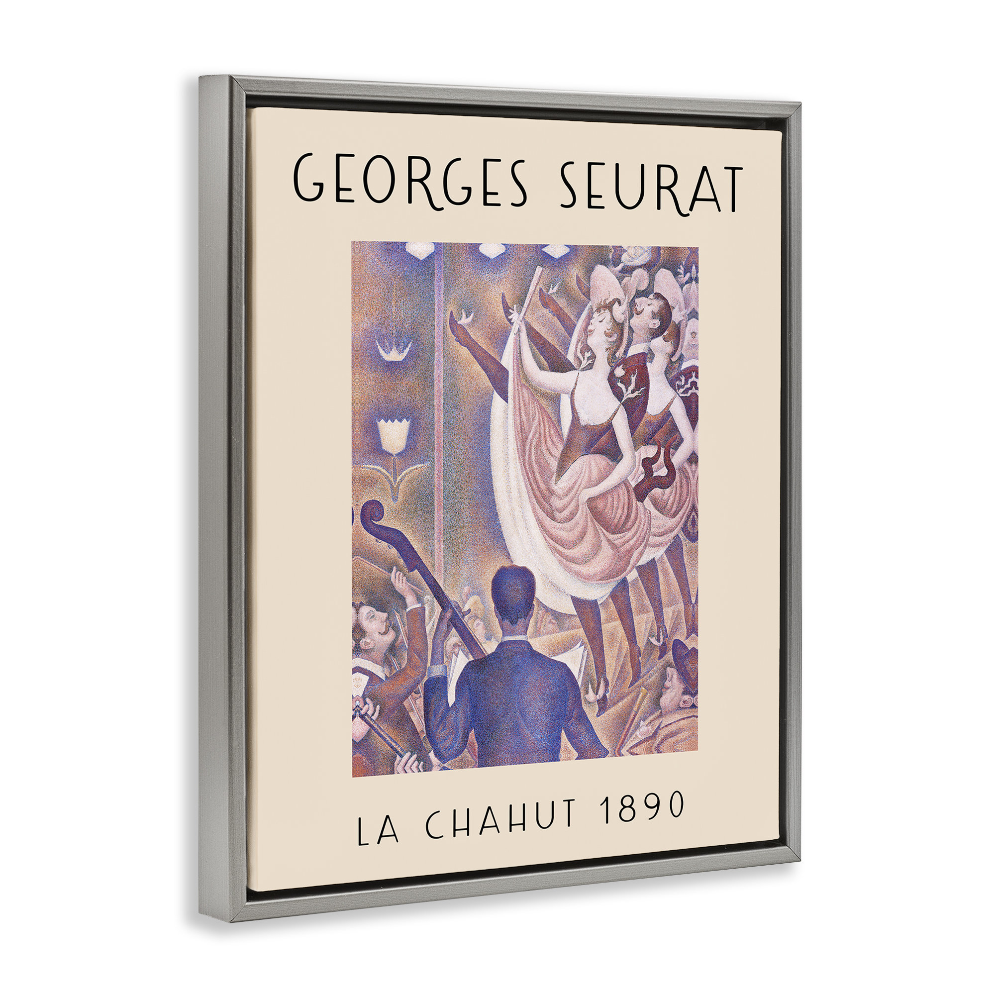 Trinx Classic Seurat Poster Framed Floater Canvas Wall Art by Daphne ...