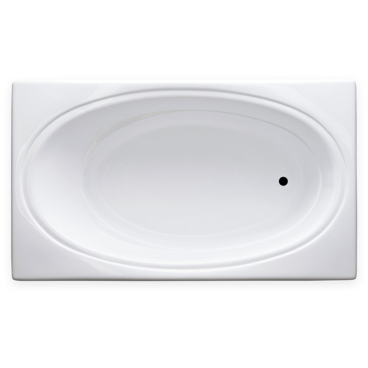 Carver Tubs 72'' x 42'' Drop-In Soaking Acrylic Bathtub | Wayfair