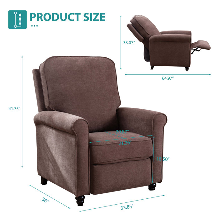 Winston Porter Jasahd Upholstered Recliner & Reviews | Wayfair