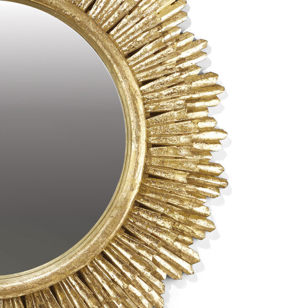 Birch Lane™ Grand Soleil Gold Leaf Mirror | Birch Lane
