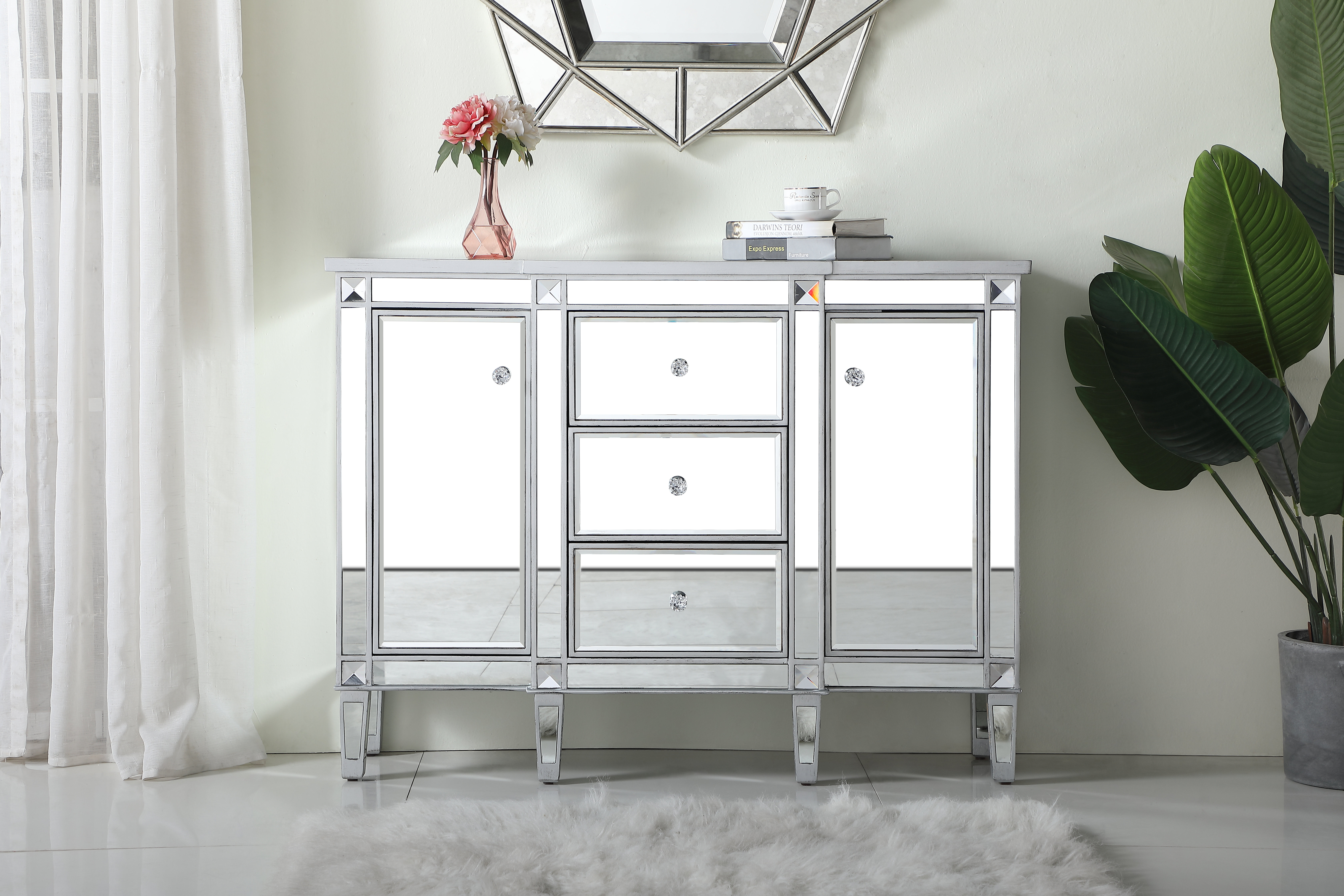 Prestige SPARKS 2 - Door Mirrored Accent Cabinet & Reviews | Wayfair