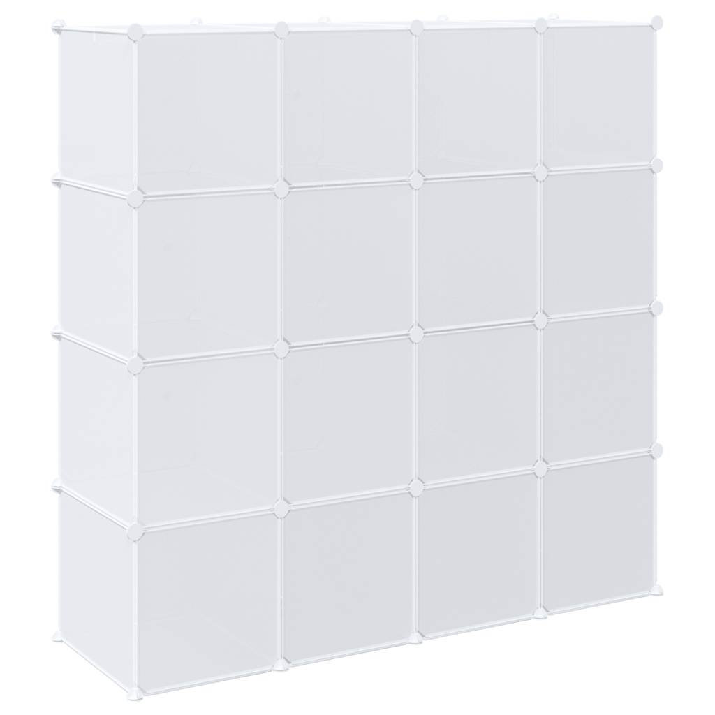 Rebrilliant Storage Cube Organizer White Polypropylene 20 Cubes ...