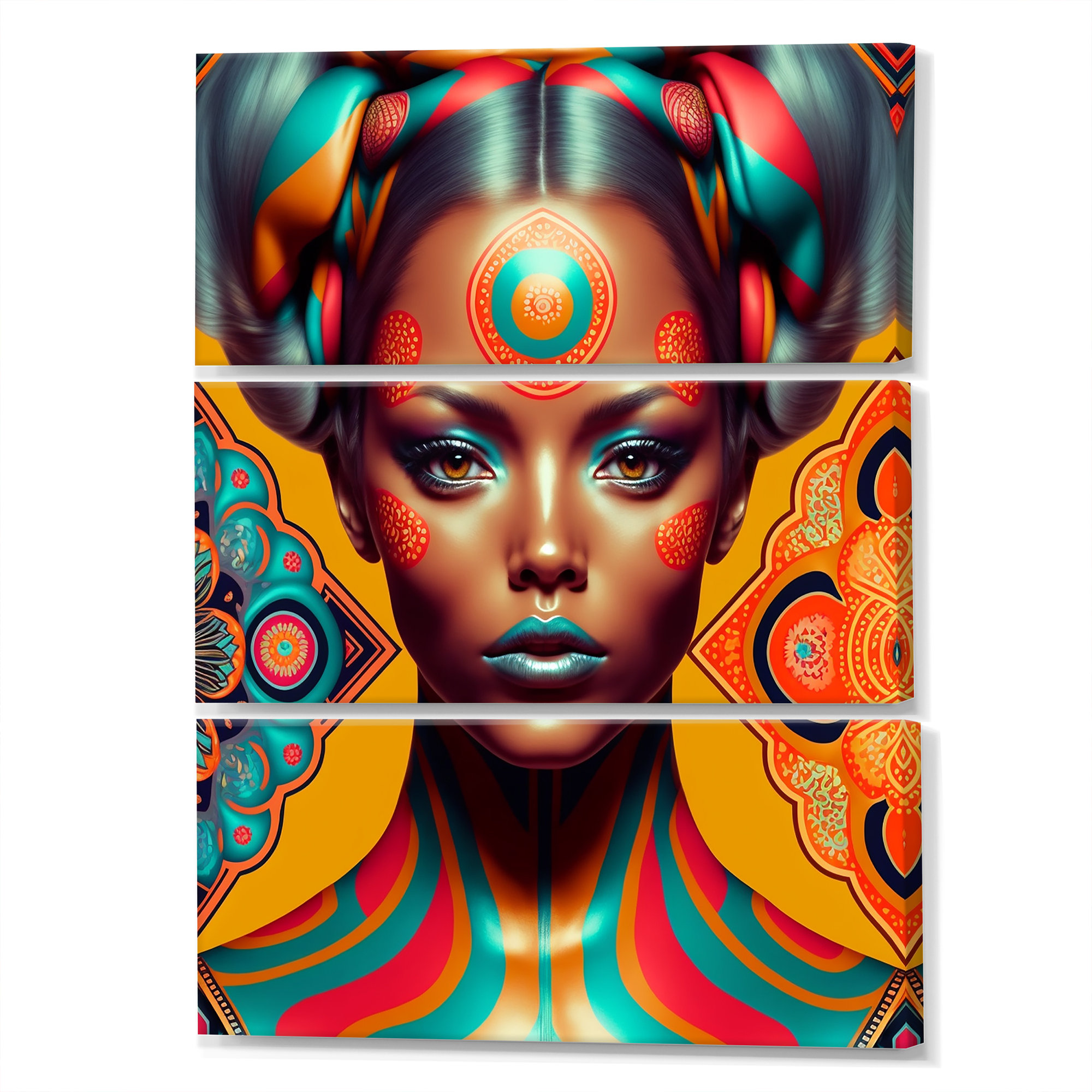 Dakota Fields Retrofuturistic Contemporary Hipsters V - Woman Pop Art ...