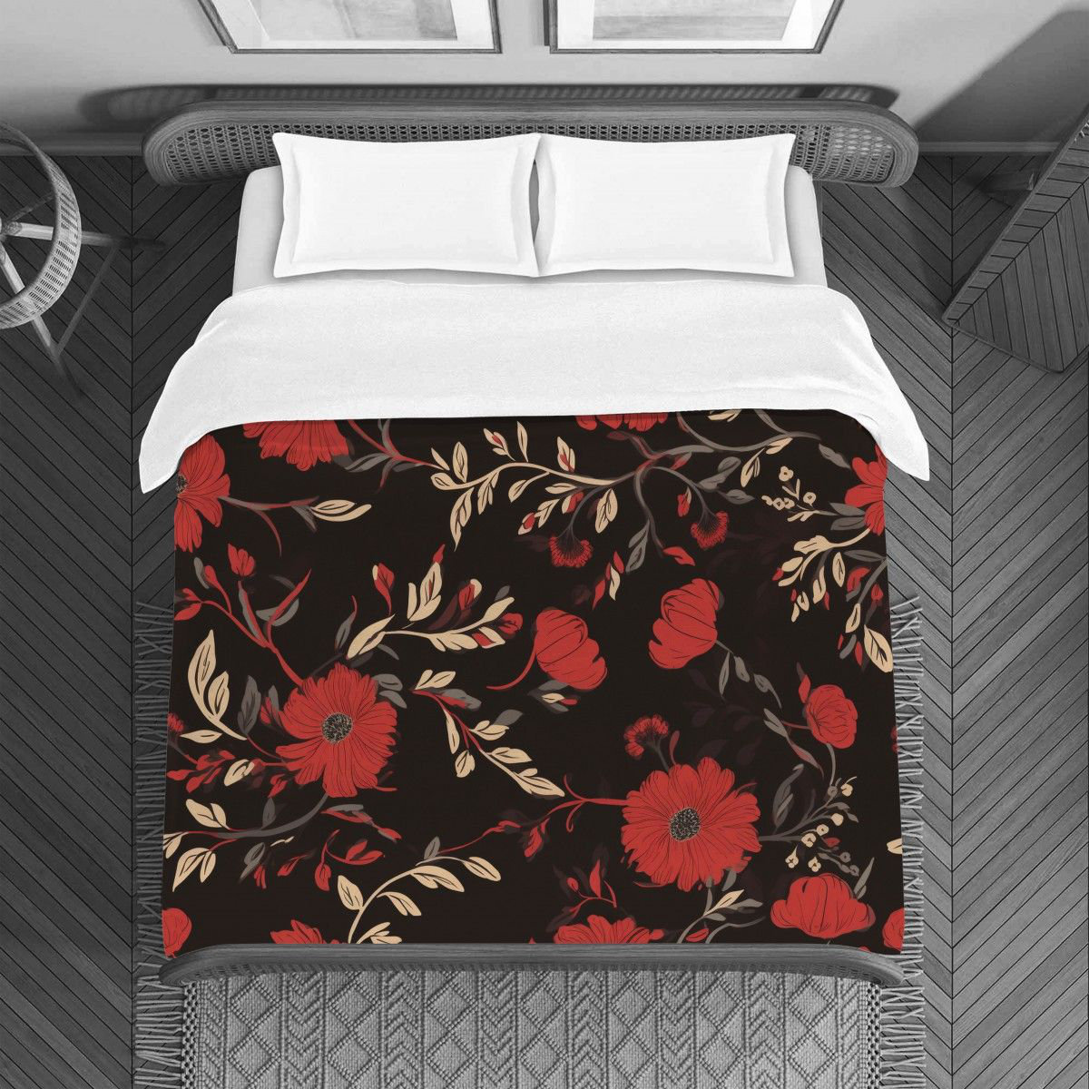 VisionDecor Dramatic Bloom Bedding | Wayfair