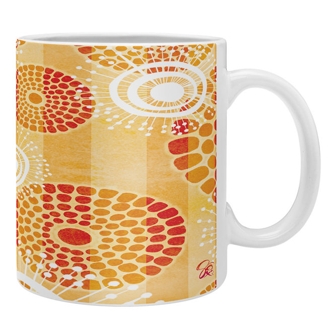 East Urban Home Design Festive Batik Coffee Mug | Wayfair