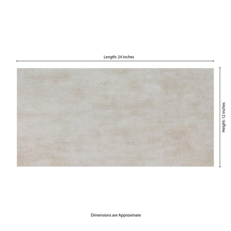 Ackland Jamboree 12 in. x 24 in. Matte Ceramic Concrete Look Floor and ...