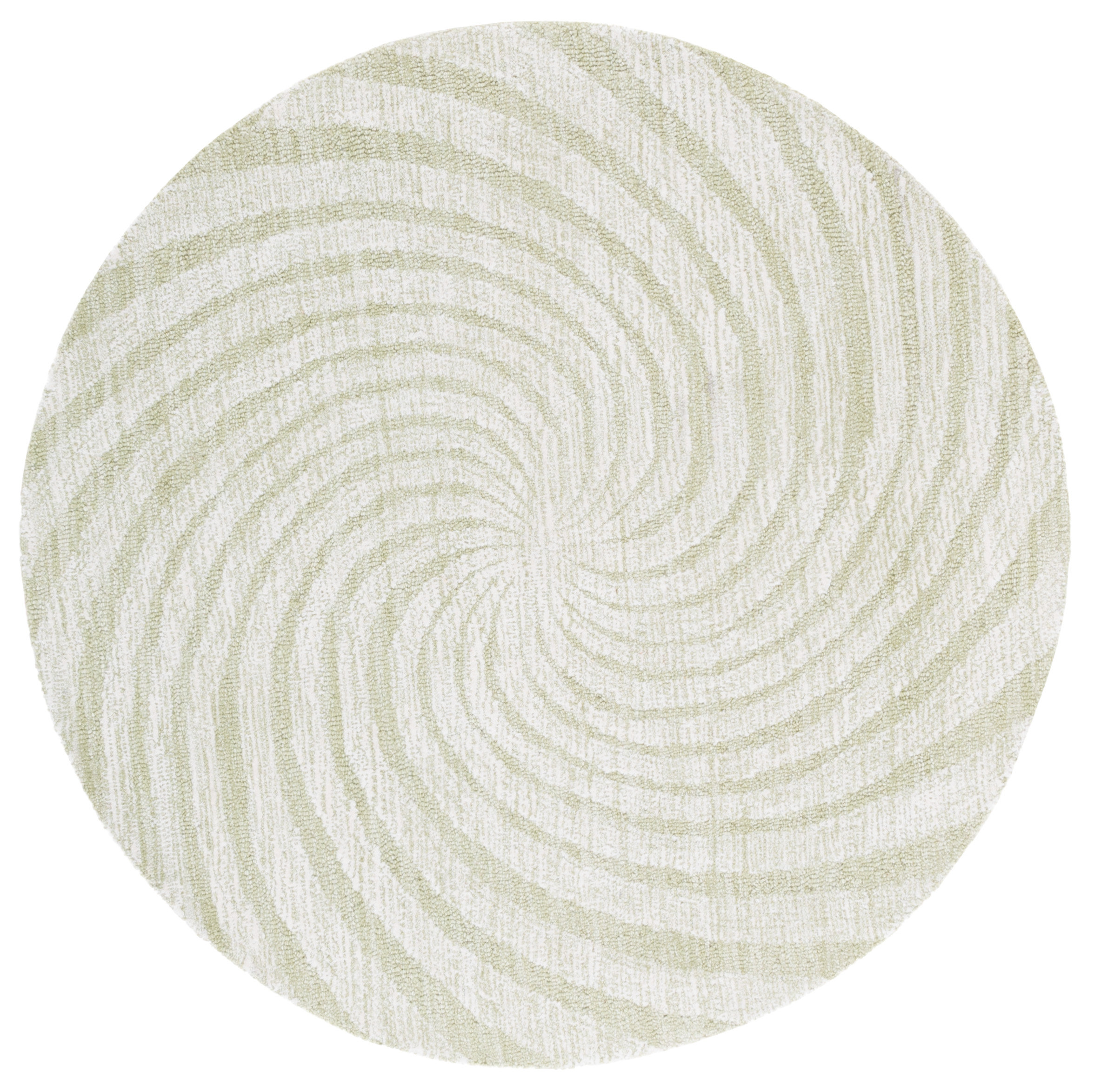 Dakota Fields Novelty 201 80% Wool; 20% Cotton Spiral Rug | Wayfair