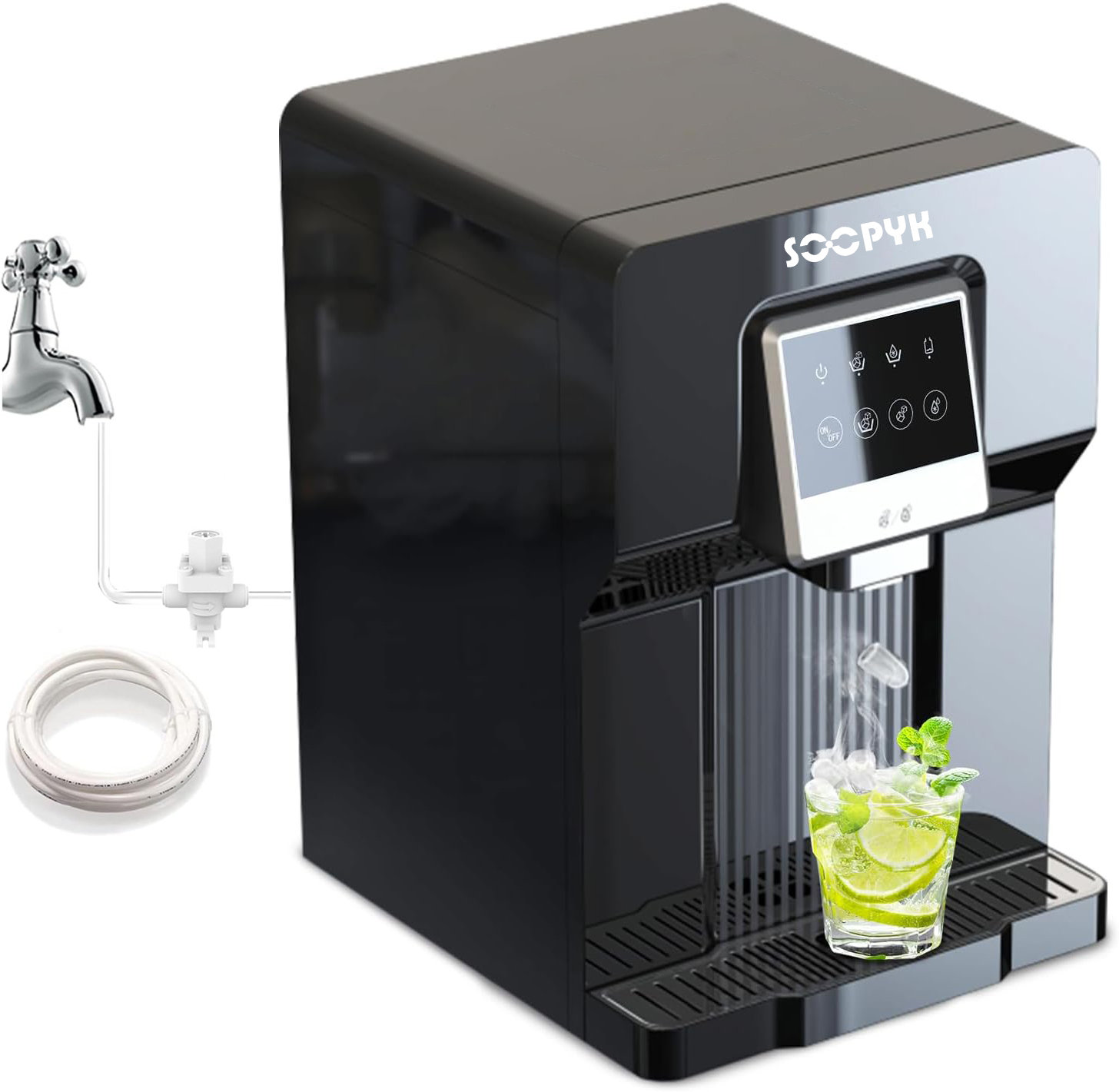 Soopyk Countertop Bottleless Water Dispenser Ice Maker with Water Line ...