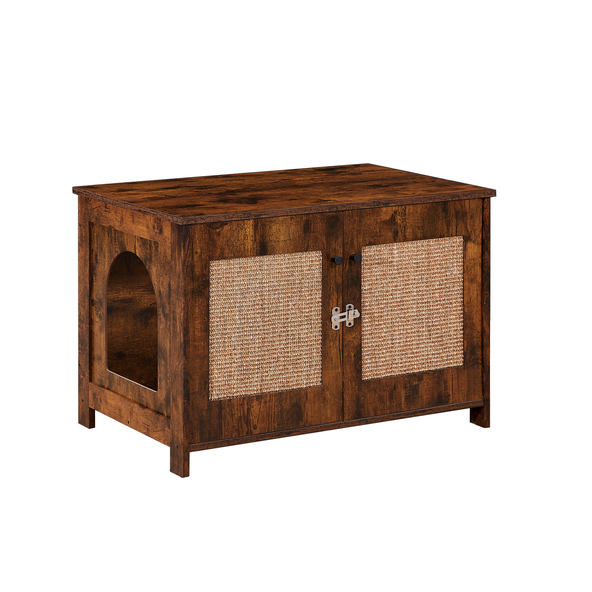 Tucker Murphy Pet™ Cat Litter Box Enclosure, With Cat Scratcher ...