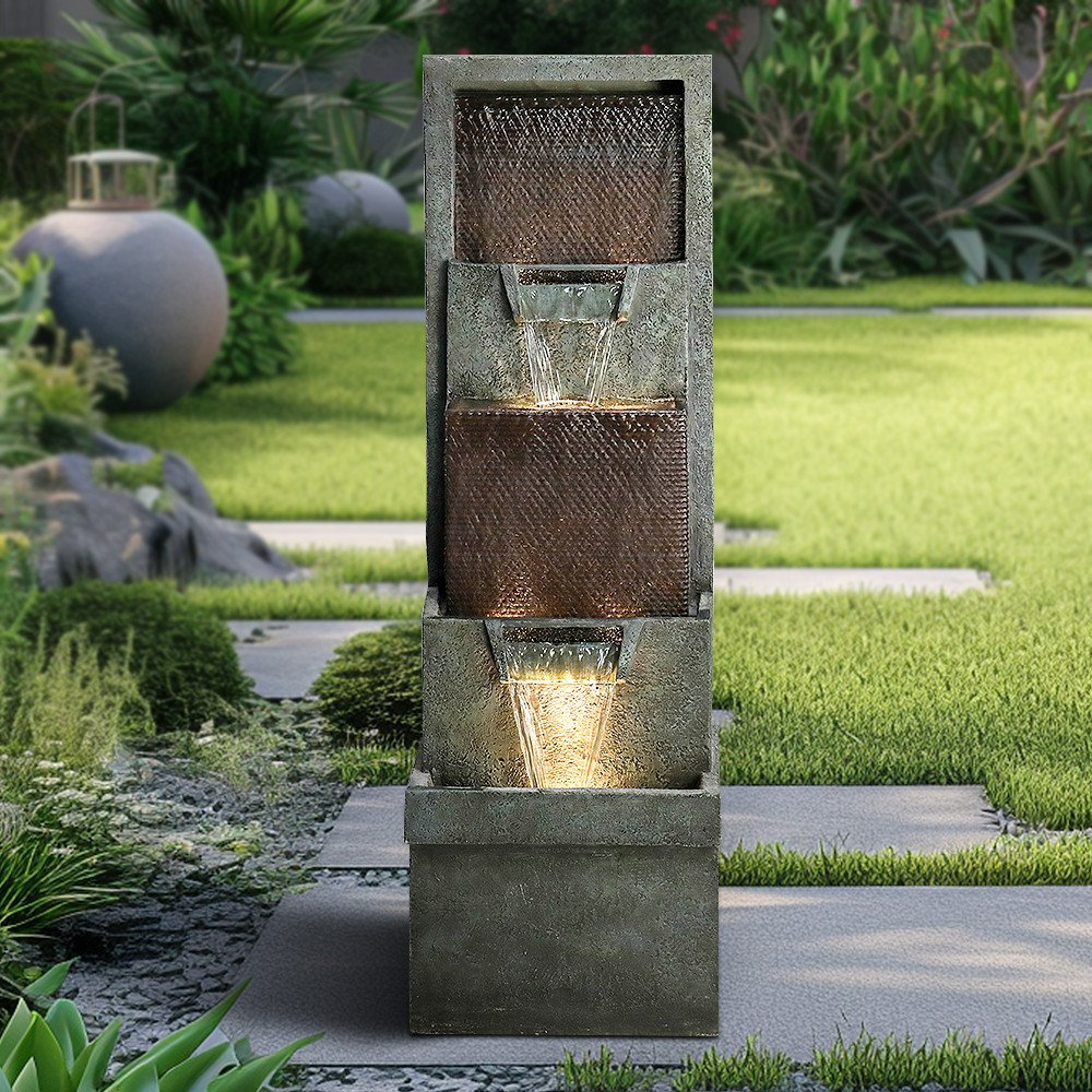 SunJet 39.3"H outdoor garden fountain | Wayfair