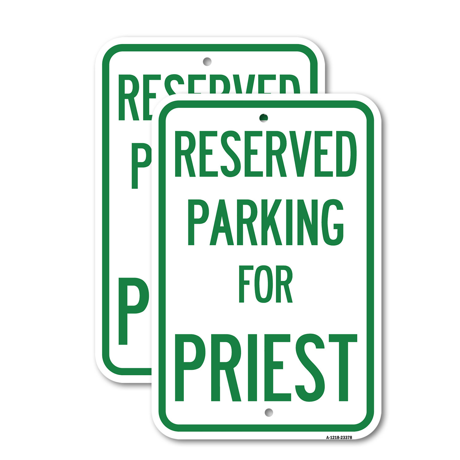 SignMission Parking Reserved for Priest Aluminum Sign | Wayfair