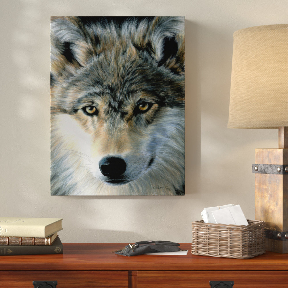 Millwood Pines Young Wolf by Carla Kurt - Print on Canvas - Wayfair Canada