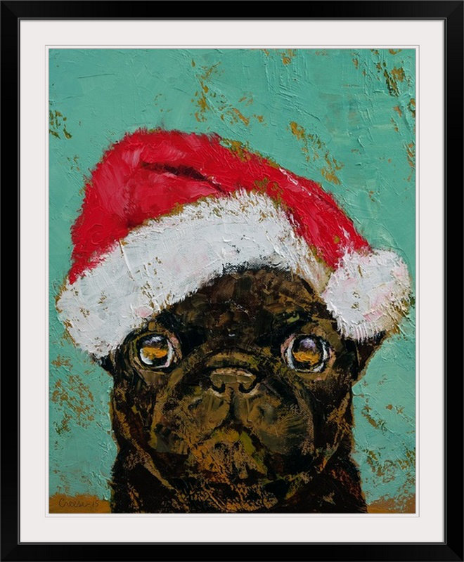 The Holiday Aisle® «Thunderbolt Santa Pug» par Michael Creese ...