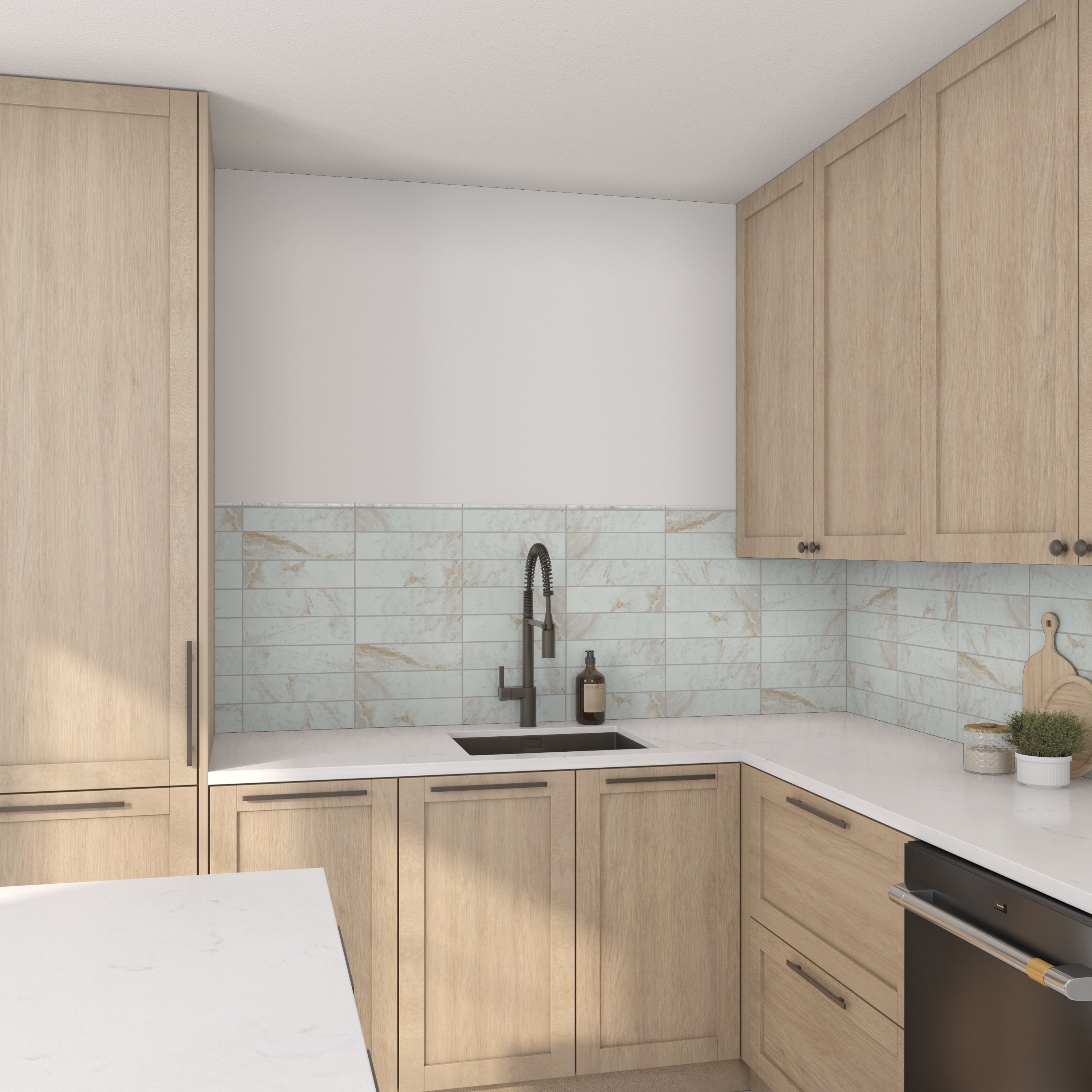 Itona Tile Itona 3" x 12" Ceramic Wall Tile in Matte (48 PC per Carton ...