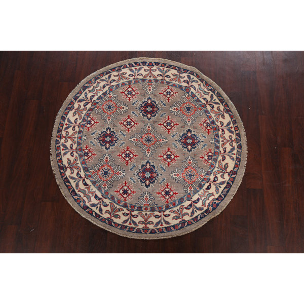 Rugsource One-of-a-Kind 4'10" X 4'10" Round Wool Area Rug in Gray | Wayfair