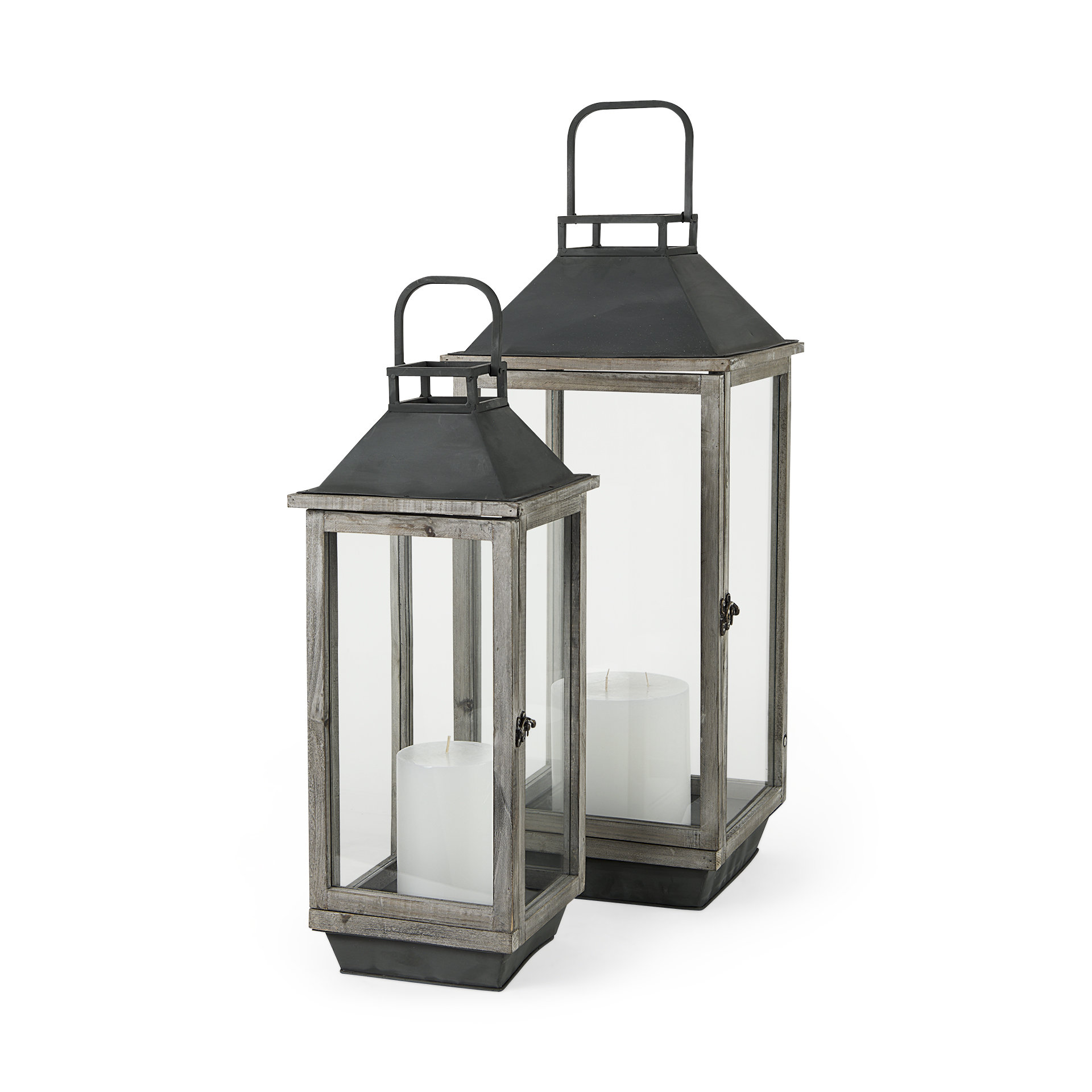 Union Rustic Metal Floor Lantern & Reviews - Wayfair Canada