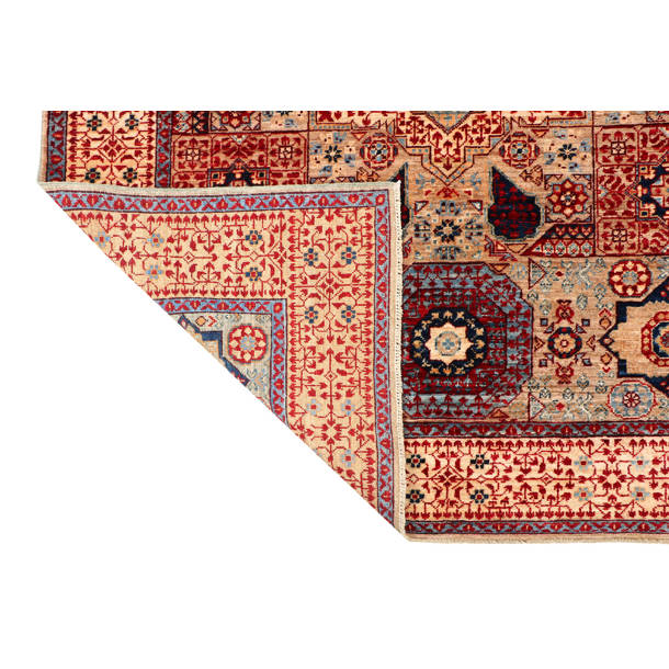 Bokara Rug Co., Inc. Aryana Handwoven High-Quality Red/Blue/Ivory Area ...