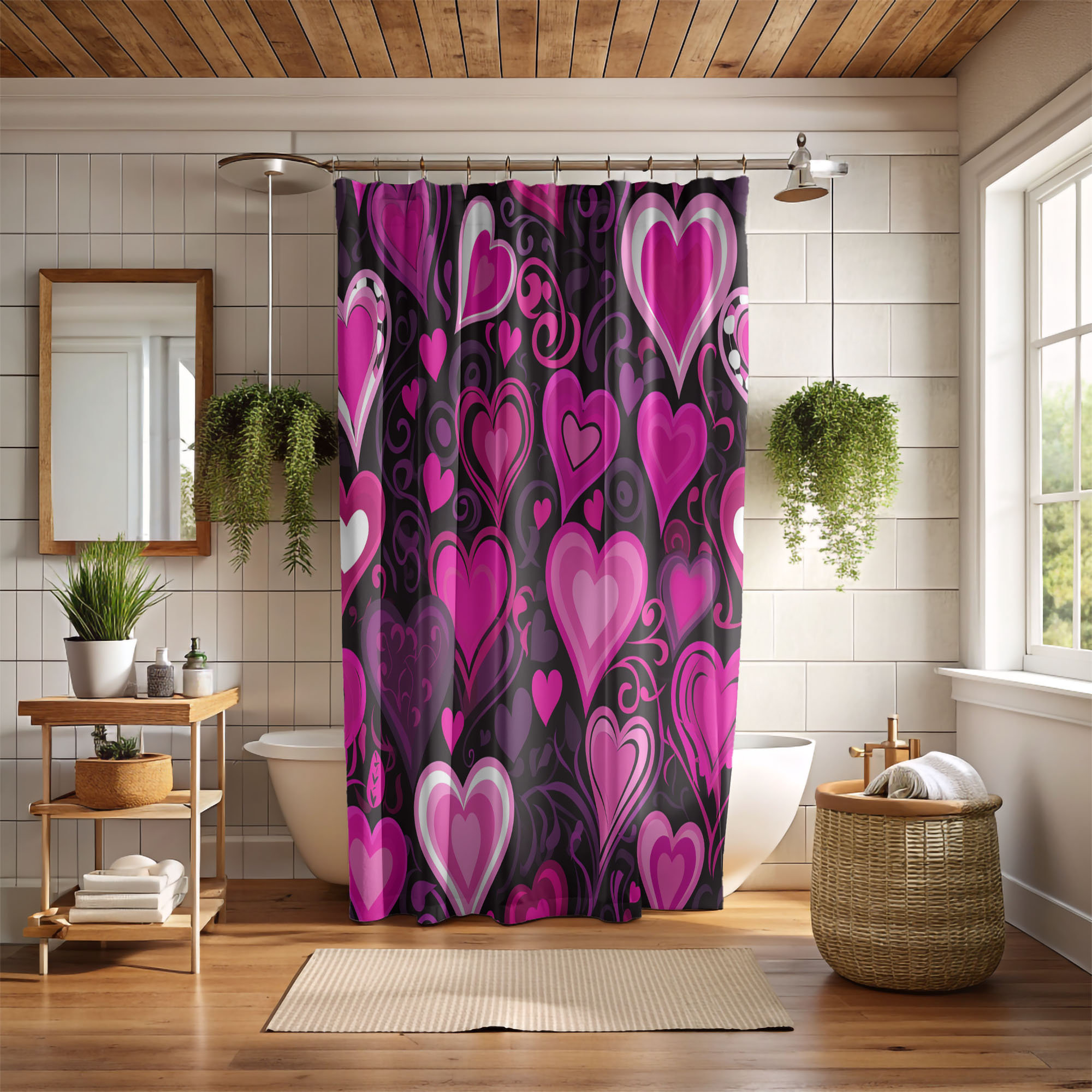 East Urban Home Sweet Surge - 1 Piece Standard Shower Curtain | Wayfair