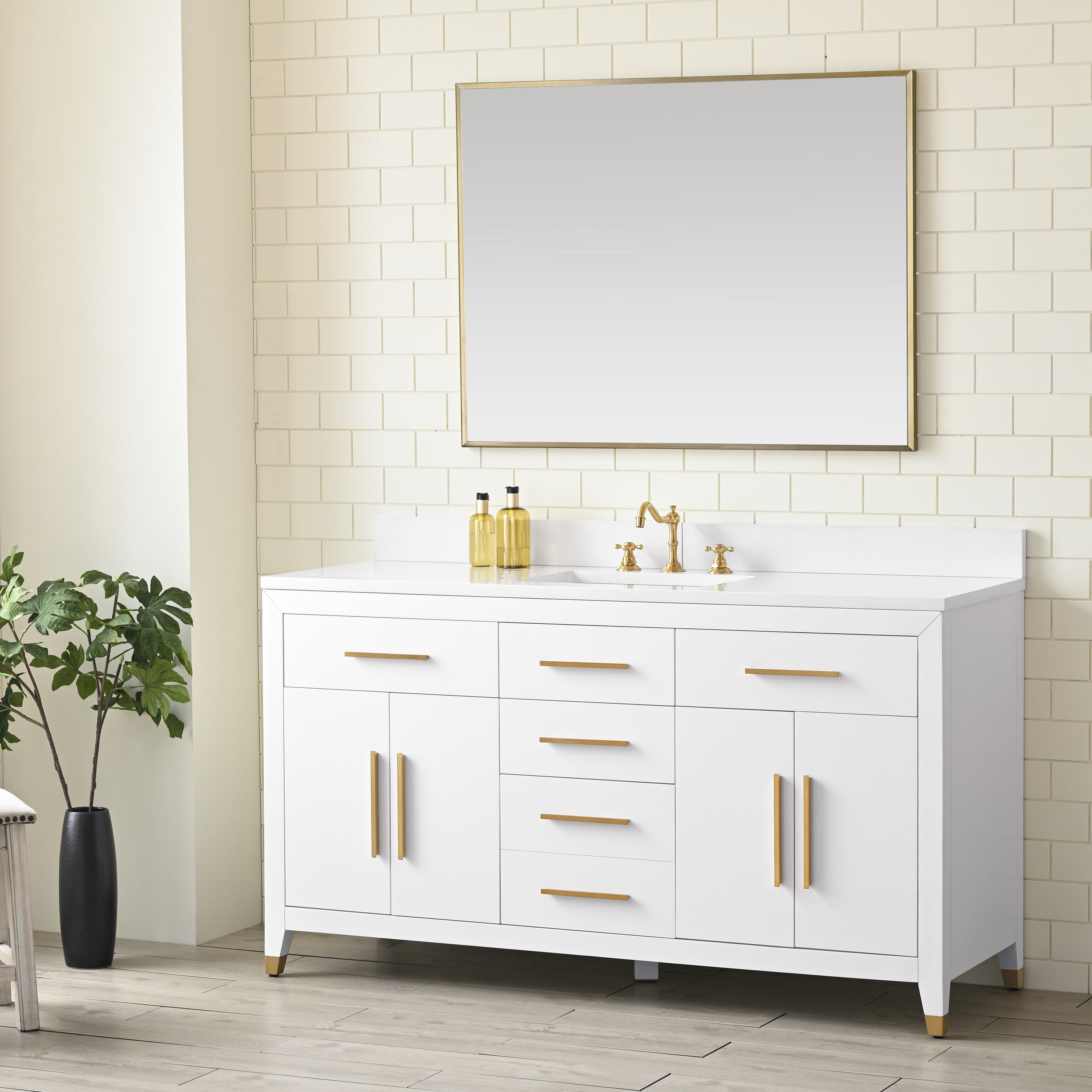 Willa Arlo™ Interiors Maddison 60.25'' Free Standing Single Bathroom ...