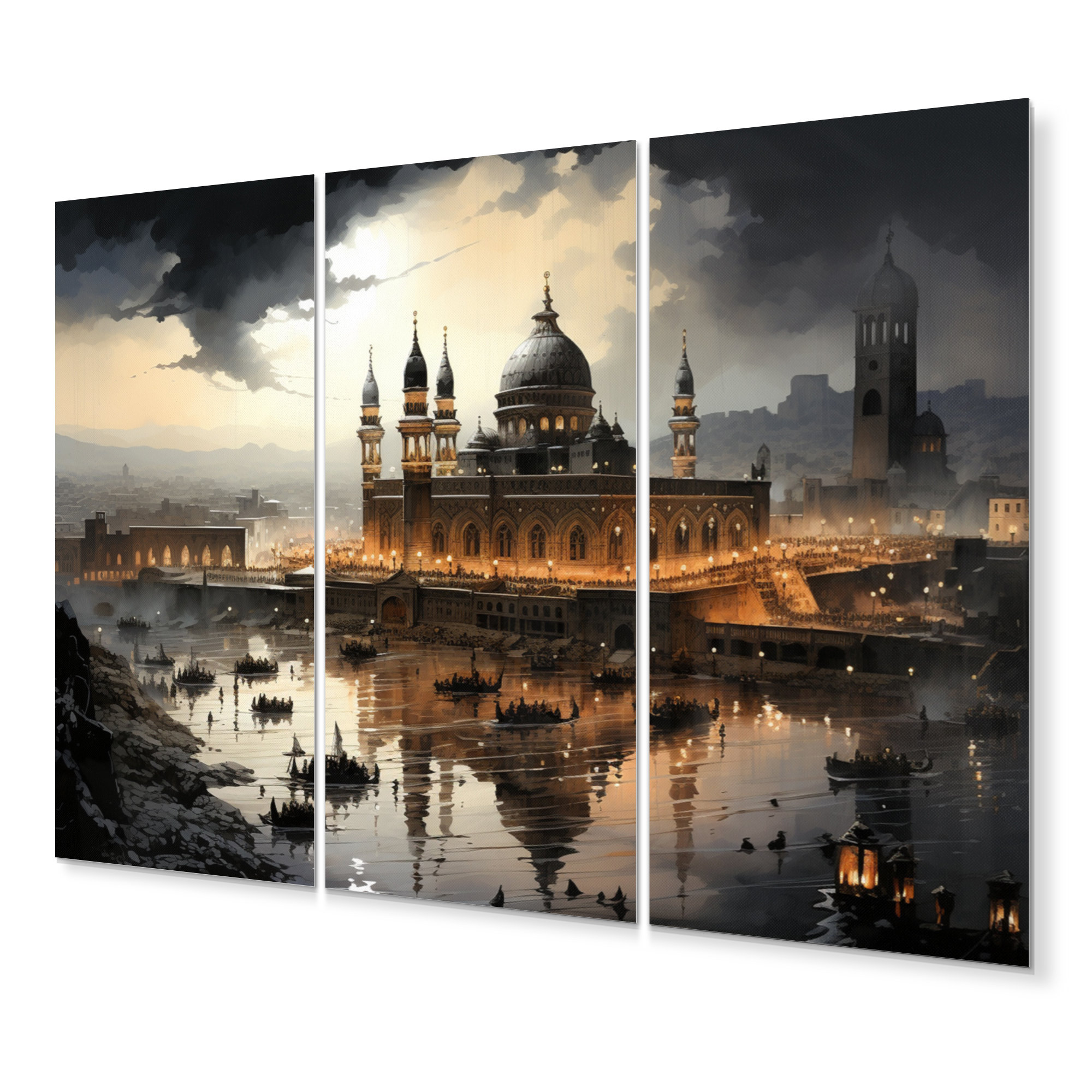 Latitude Run® Islam Art The Holy I - Islamic Metal Wall Decor Set | Wayfair