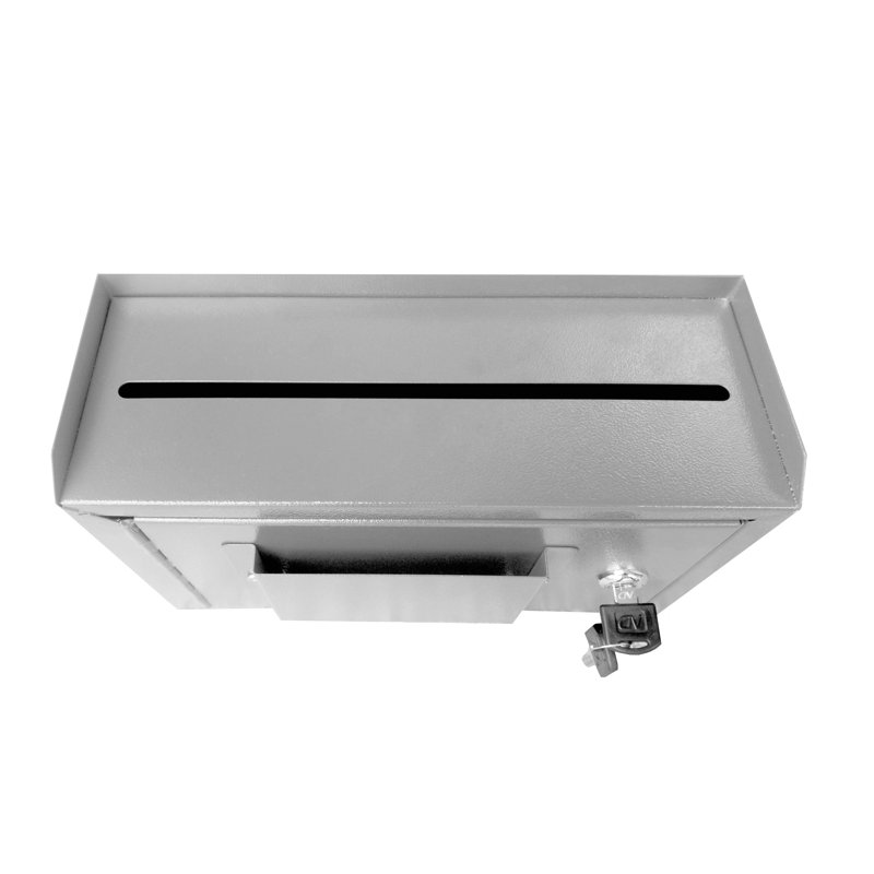 FixtureDisplays Metal Wall-Mountable Interoffice Mailbox Donation Box 9 ...