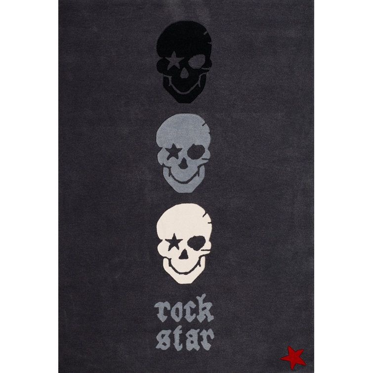 Boeing Carpet GmbH Rock Star Baby Black Area Rug | Wayfair.co.uk