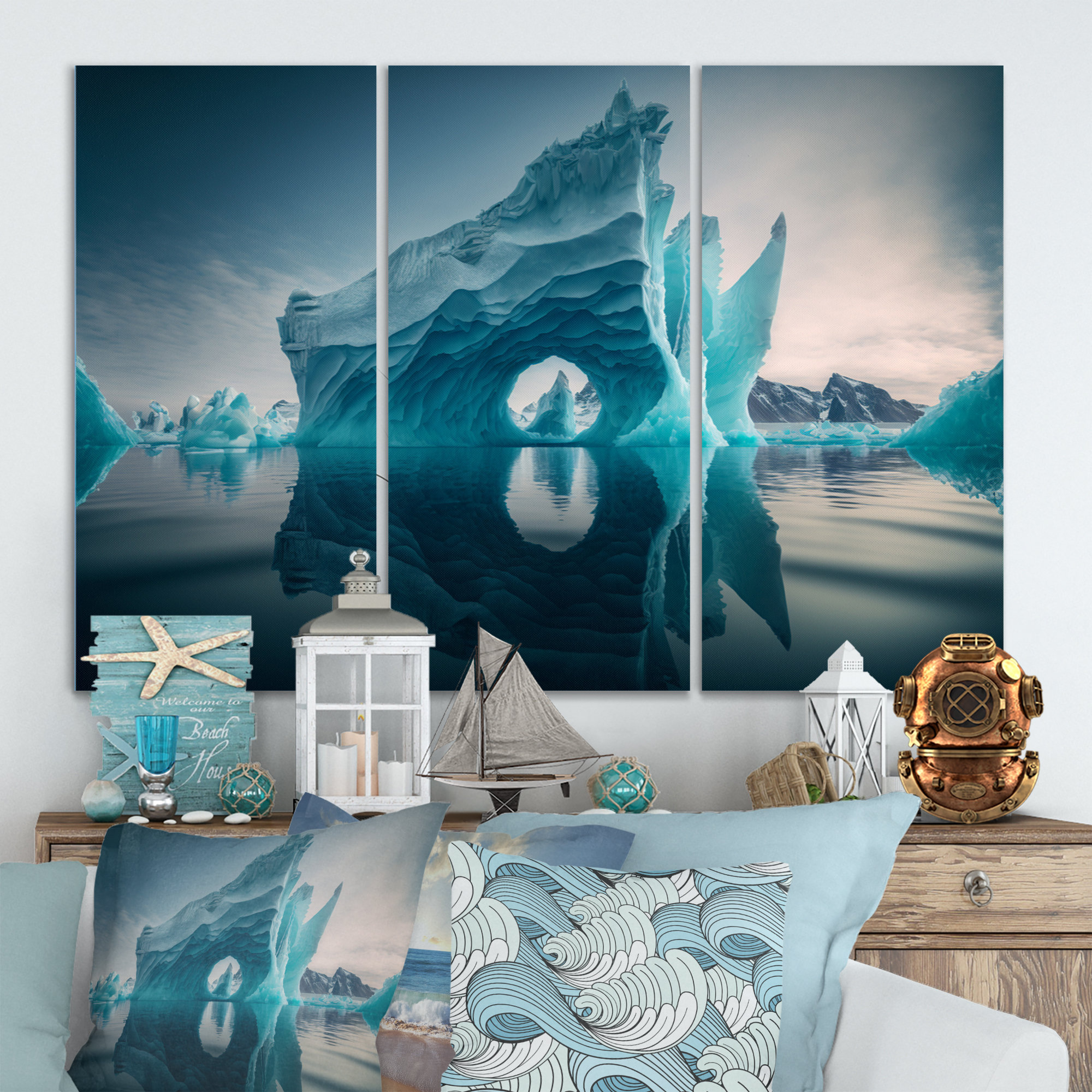 Latitude Run® North Atlantic Blue And White Iceberg II North Atlantic ...