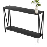 Black Metal Console Tables You'll Love | Wayfair