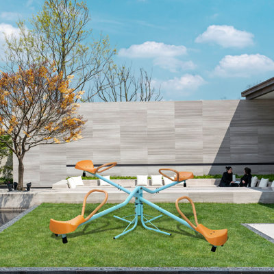 GOGEXX 4 Seat Plastic Spinning Teeter Totter | Wayfair